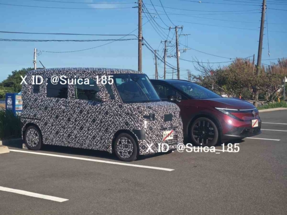 世界初！日産のフルモデルチェンジ版・新型ルークスとリーフ (ZE2)のテストカーをまとめてスパイショット！新型エルグランド (E53)に関する新たなスクープ情報も？ | Creative Trend